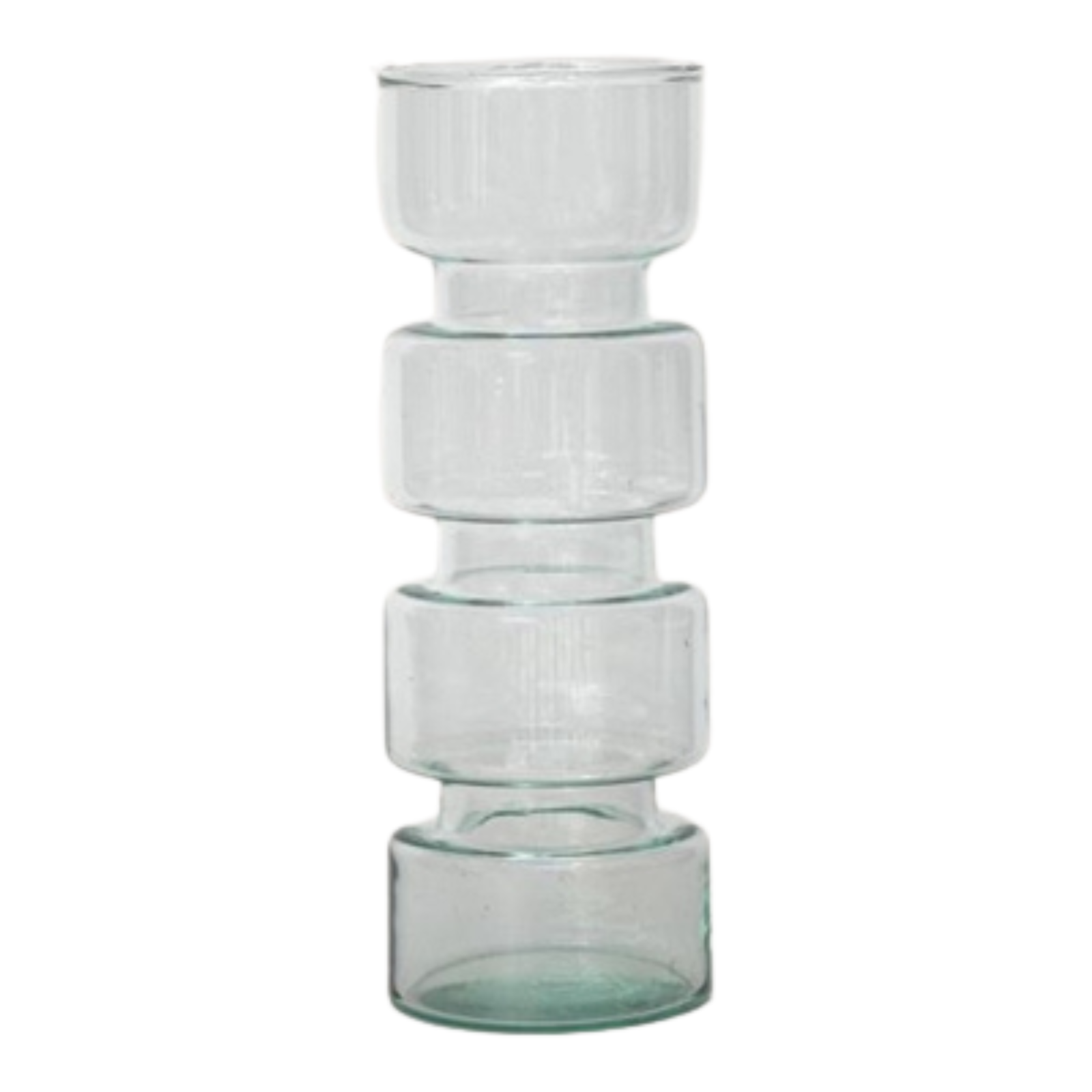 Transparent Recycled Glass Vase – Indy Home